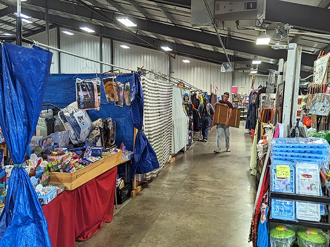 Vendors line the walkways with everything from practical gadgets to whimsical collectibles. The thrill of the hunt awaits!