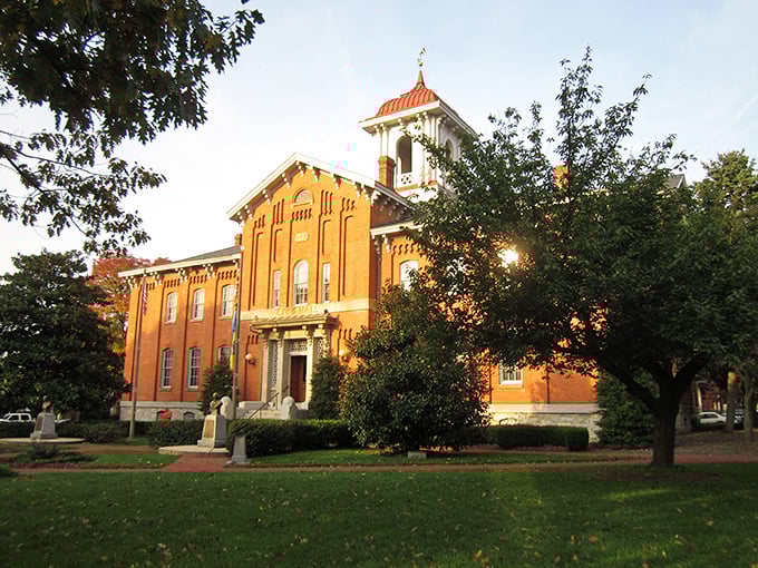 A street scene Norman Rockwell would have loved – historic buildings housing modern dreams behind timeless facades.
