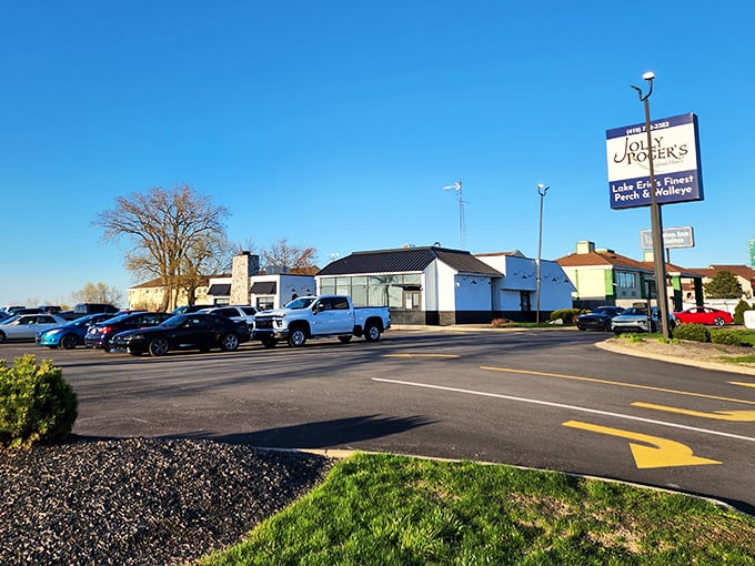 Don't let the humble exterior fool you—this Lake Erie institution knows its way around perch sandwiches that locals line up for.