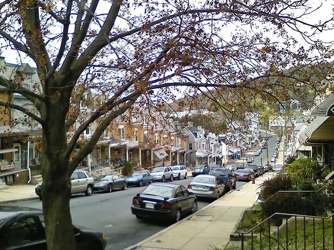 Downtown Reading showcases beautiful historic architecture where even luxury cars seem to park with reverence beside buildings that have stood for over a century.
