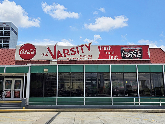 The Varsity's iconic red signage has been Atlanta's burger bat-signal since before your grandparents were dating. 