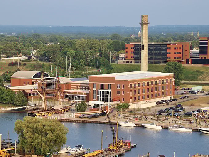 Erie's maritime museum and waterfront create a postcard-perfect scene. Boats, buildings, and blue water – what's not to love?