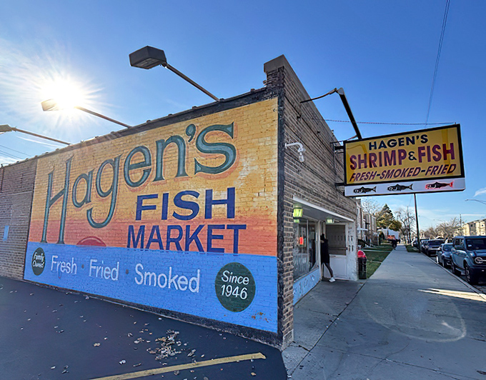 Serving fresh, smoked, and fried seafood since 1946, Hagen's sunny exterior matches the bright flavors inside.
