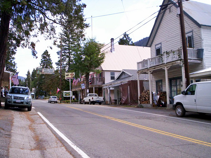 One street, a handful of buildings, and enough charm to make you consider selling your city condo for a mountain cabin.