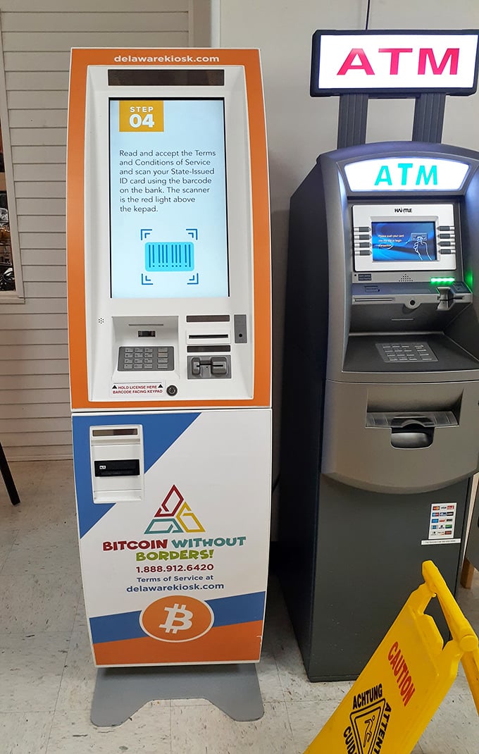 Modern convenience meets old-school commerce. Even cryptocurrency has found its way to this temple of traditional trading.