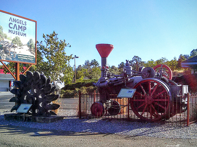 Vintage mining equipment outside the museum tells stories that no textbook could ever capture properly. 