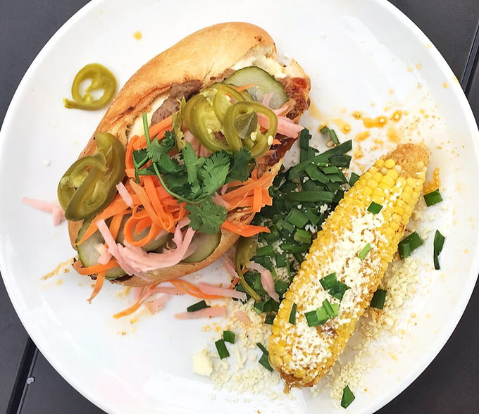 This Banh Mi sandwich bridges continents with pickled veggies, fresh herbs, and smoky meat—cultural diplomacy has never tasted so good.