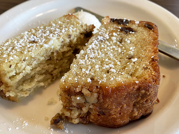 Banana bread so moist and flavorful it could convert even the most devoted muffin enthusiasts. 