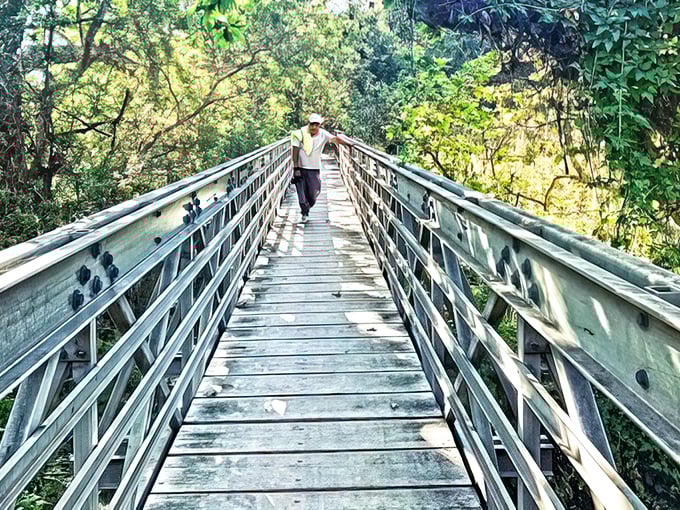 The bridge to beach bliss isn't metaphorical at El Capitán—it's literal. This pathway practically guarantees adventure on the other side.