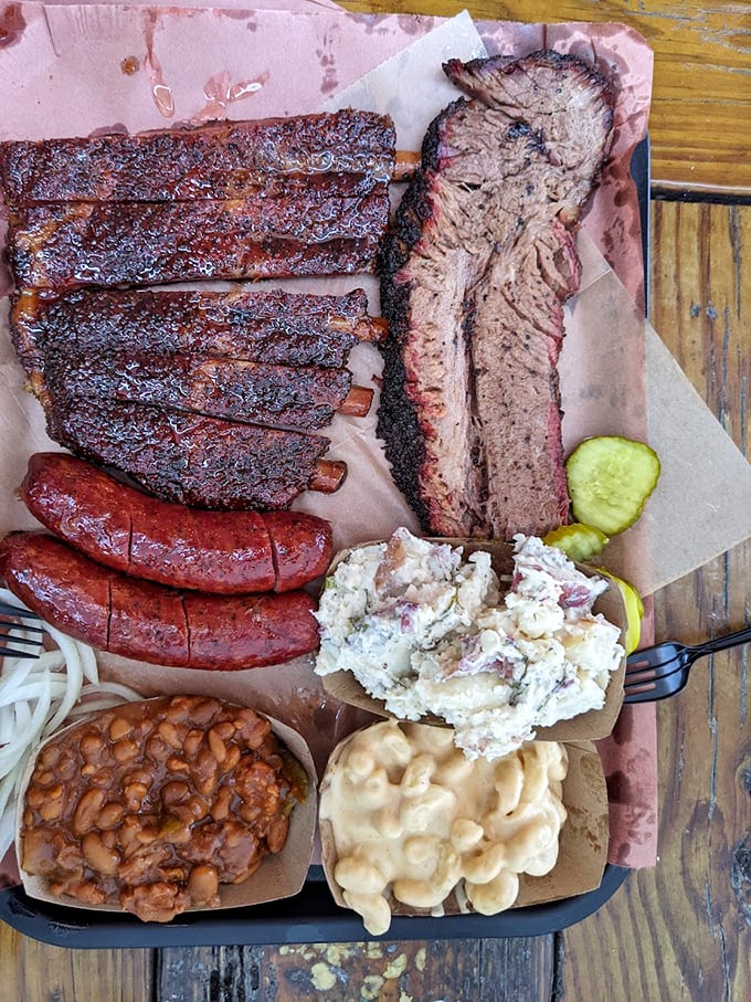 The barbecue sampler that makes choosing unnecessary—like bringing all your favorite children on vacation instead of picking just one.