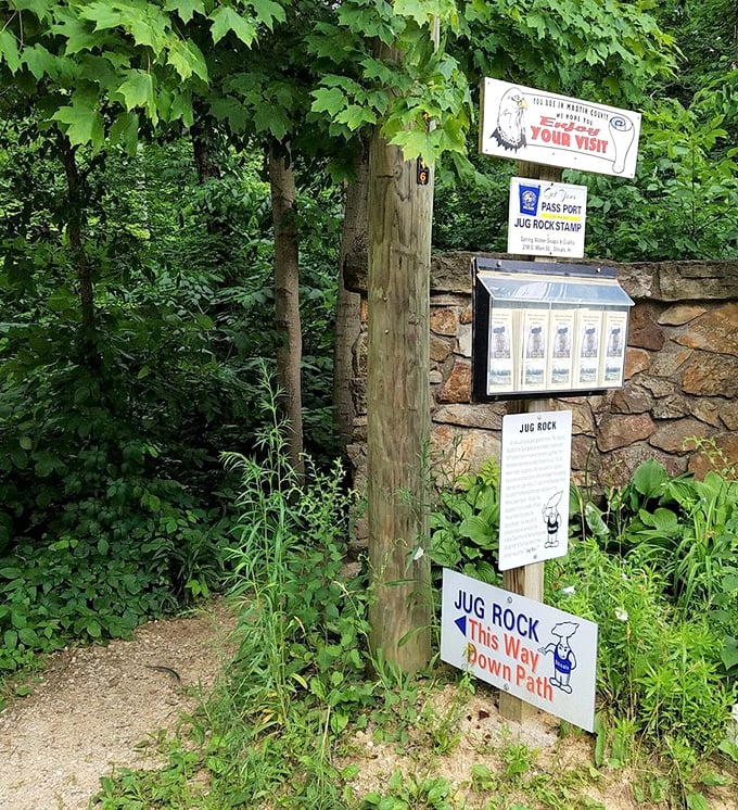 Trail brochures offer wisdom for navigating this geological theme park without the overpriced snacks.