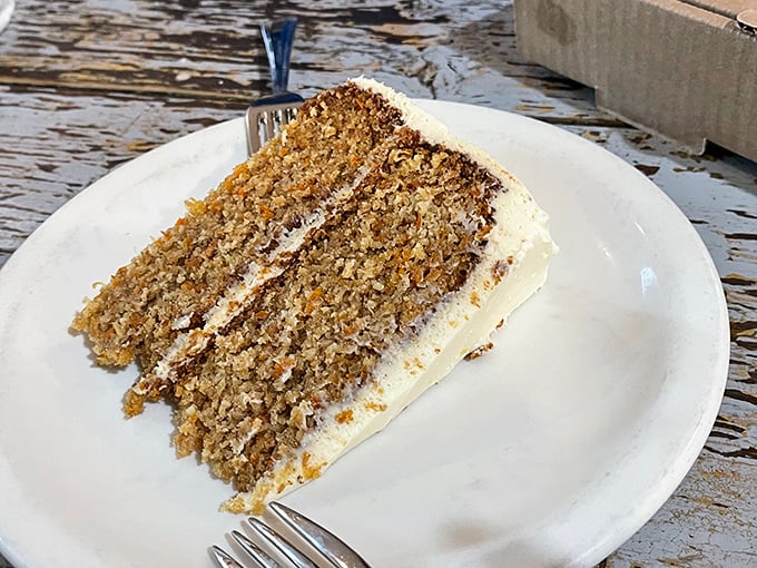 Carrot cake that actually tastes like carrots! With cream cheese frosting so perfect it should have its own Instagram account.