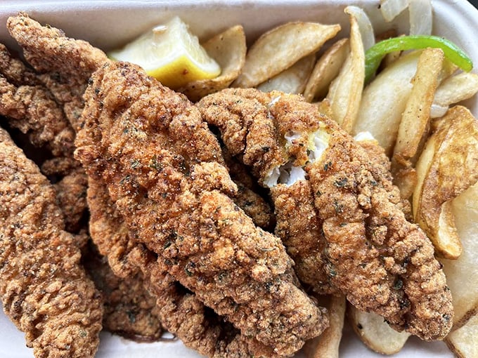 Catfish so perfectly fried it makes you wonder why you've wasted time eating anything else.