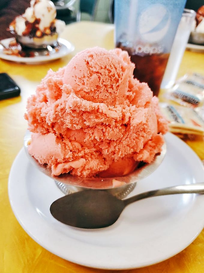 Champagne sherbet brings elegance to your afternoon, no formal attire required for this bubbly treat.