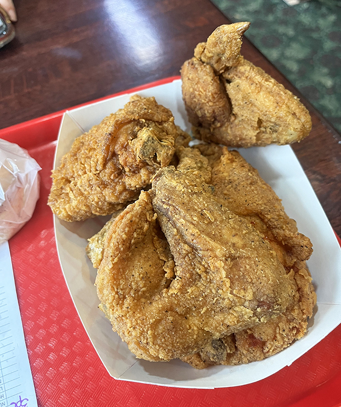 Wings that don't need trendy flavors or fancy presentations – just honest cooking that respects the simple pleasure of perfectly fried chicken.