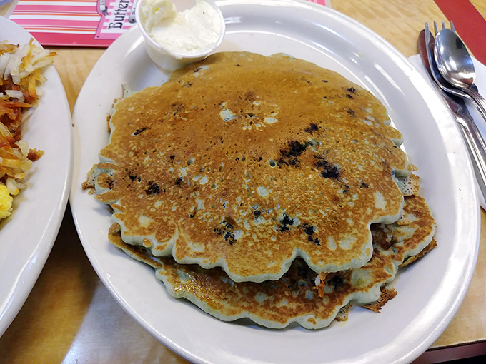 These blueberry pancakes aren't just breakfast, they're an event—golden, fluffy, and ready for their close-up on your social media feed.