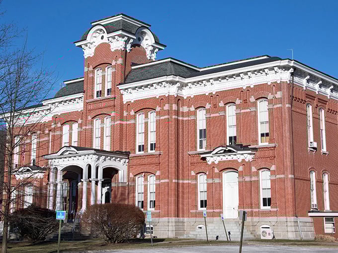 The Wayne County Courthouse commands attention with its bold brick architecture—a Victorian powerhouse that's seen more drama than a Netflix series.