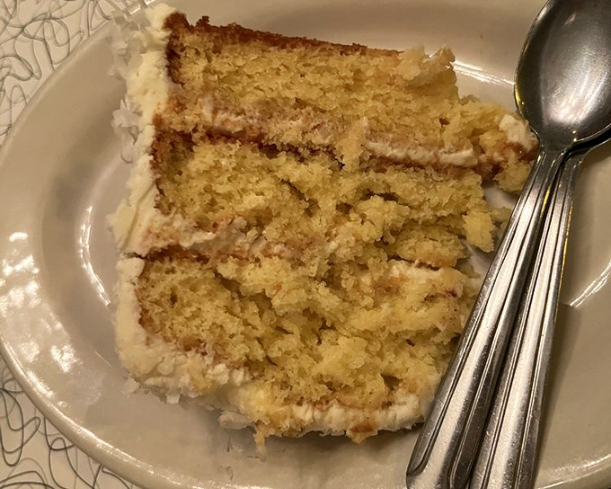 Coconut cake so magnificent it deserves its own zip code and possibly a small parade.