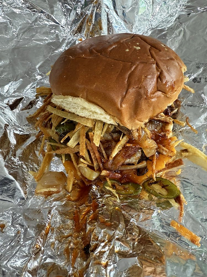 The Coffee BBQ Brisket sandwich—where tender meat meets jalapeño crunch in a relationship your taste buds will want to third-wheel.