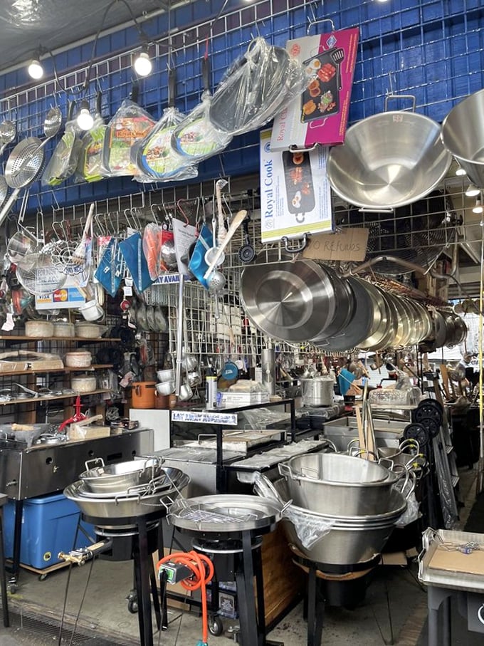 Professional-grade cookware at prices that make Williams Sonoma executives weep into their profit margins.