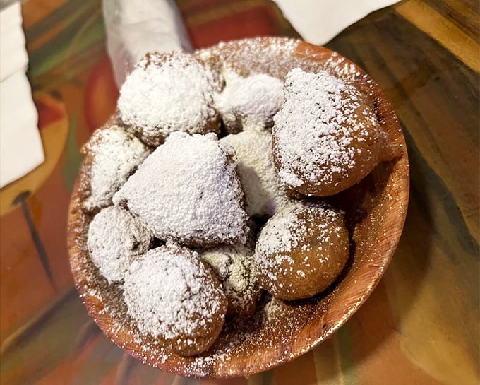 These powdered sugar delights aren't just dessert—they're little puffs of happiness that disappear from the plate mysteriously faster than you'd care to admit.