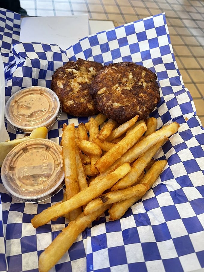 These Maryland-style crab cakes aren't just food—they're little discs of joy that make you wonder why you'd ever waste calories on lesser seafood options.