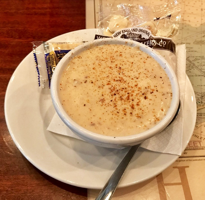 This isn't just soup – it's liquid treasure from the Chesapeake, each spoonful delivering that "close your eyes and sigh" moment.