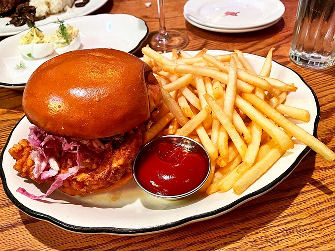 A chicken sandwich that makes you wonder why you'd ever eat anything else. That brioche bun could apply for landmark status.