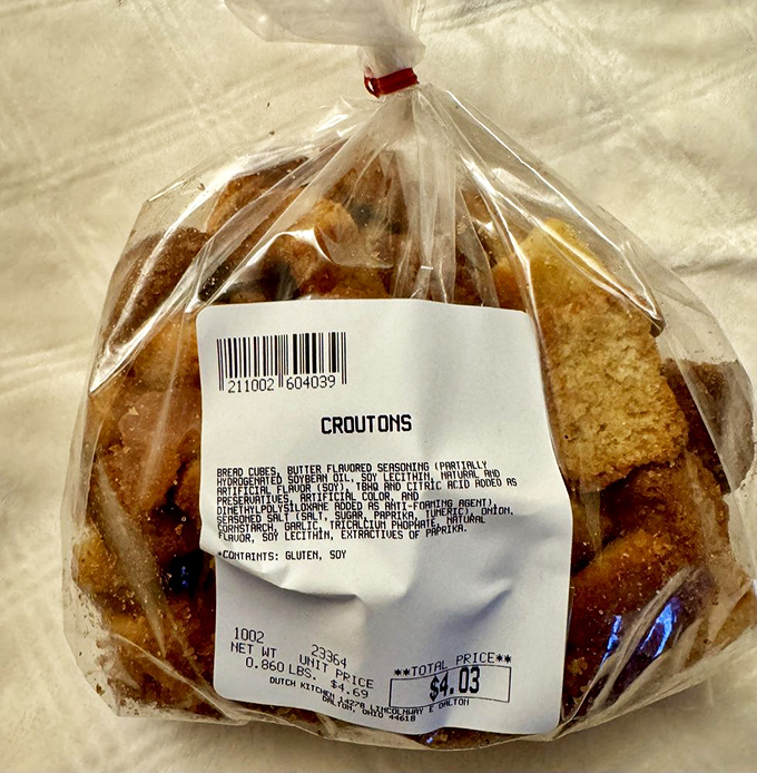 Even the croutons here are taken seriously. In Amish country, no detail is too small when it comes to creating the perfect meal.