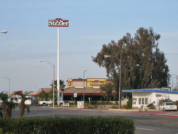 Small town America alive and well at Blythe's Sizzler – where the salad bar has witnessed more local gossip than any barbershop in town.