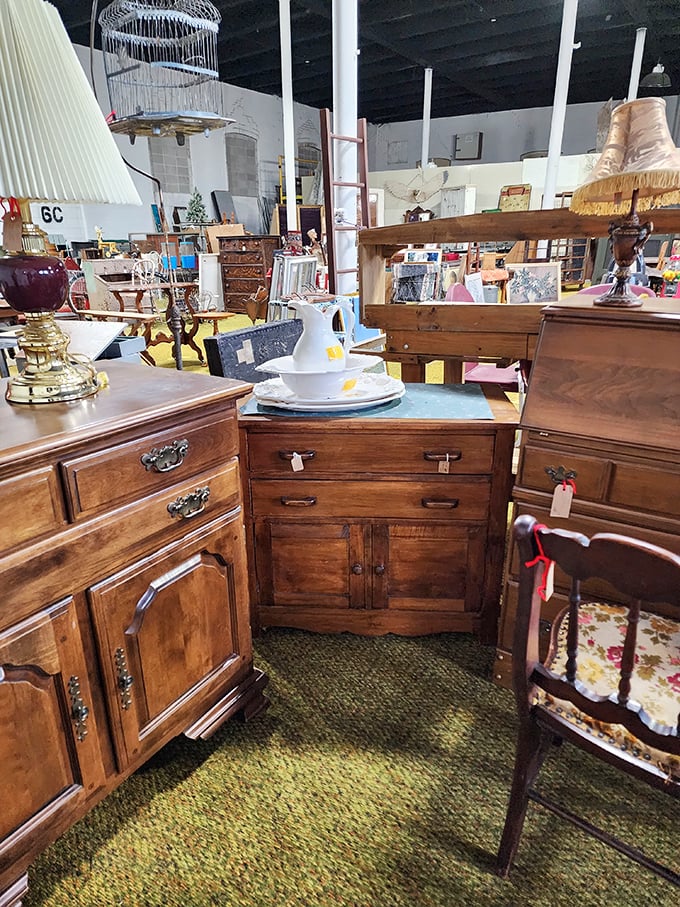 These aren't just dressers and cabinets—they're time capsules with drawers, each telling stories of the families who once stored their treasures inside.