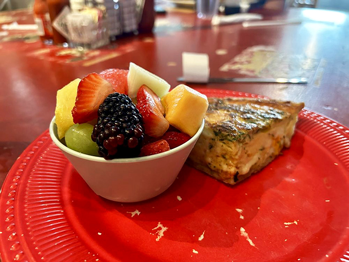 Fresh fruit and herb-flecked quiche create a breakfast masterpiece that's Instagram-ready and stomach-approved.