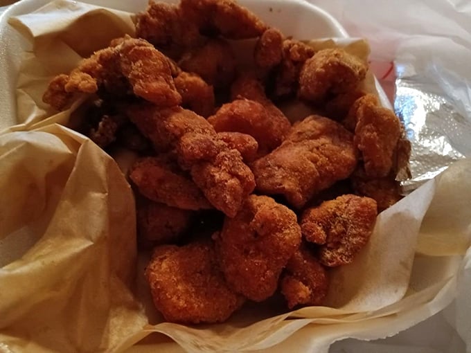 Gator bites for the adventurous—crispy, golden nuggets that turn "I've never tried that" into "Why haven't I always eaten this?"