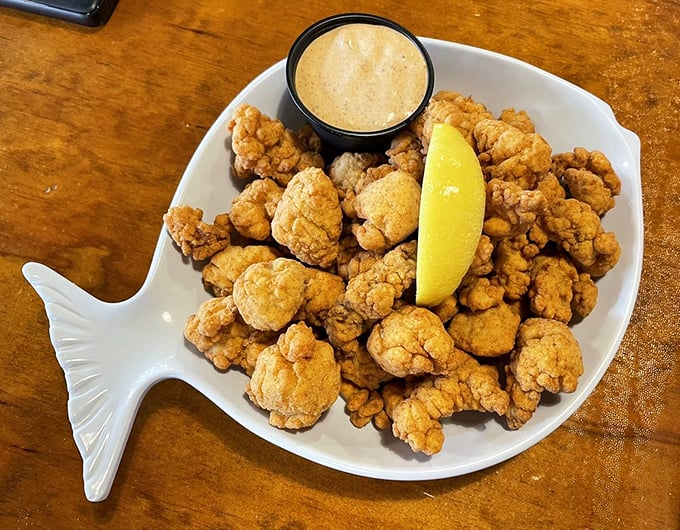 Gator bites: Florida's answer to chicken nuggets, but with a story that's infinitely more interesting to tell friends back home.