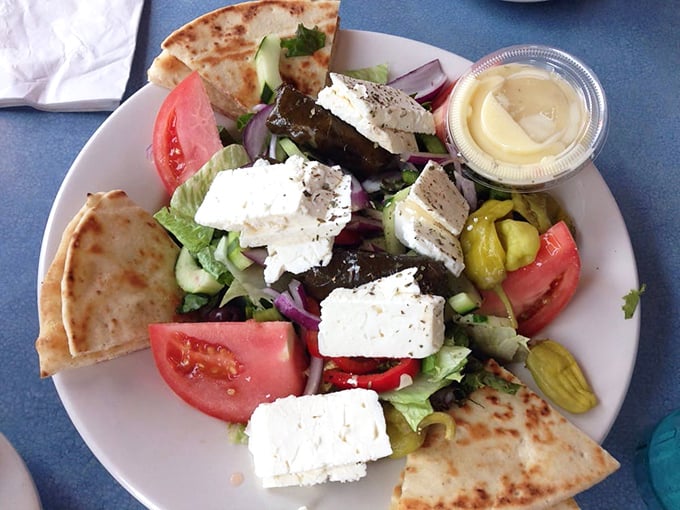 This Greek salad isn't just eating your vegetables – it's a Mediterranean vacation that fits on a plate and costs less than airfare.