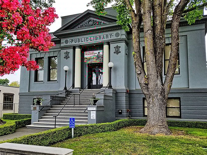 The Carnegie Library stands proudly as Healdsburg's temple of knowledge, where architecture and literature create the perfect marriage of form and function.