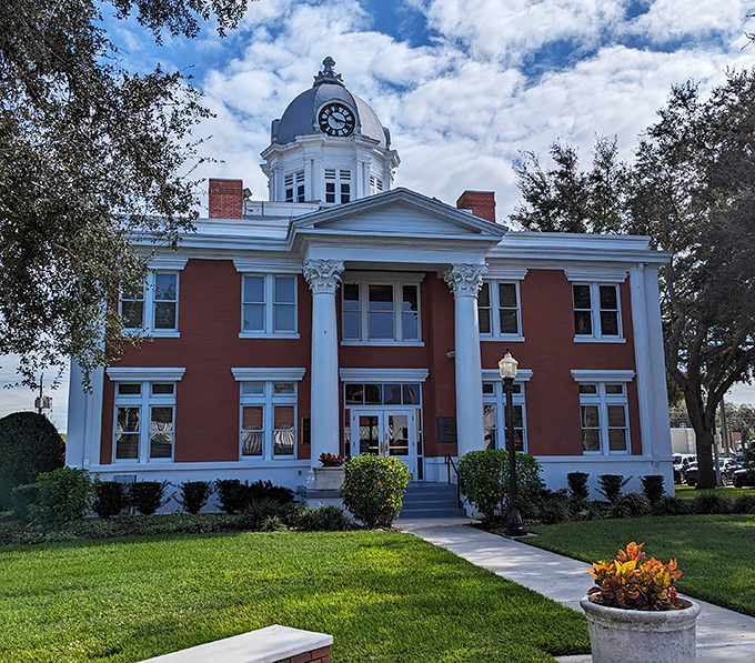 The historic courthouse doesn't just house county records—it stands as a red-brick testament to when public buildings were designed to inspire rather than merely function.