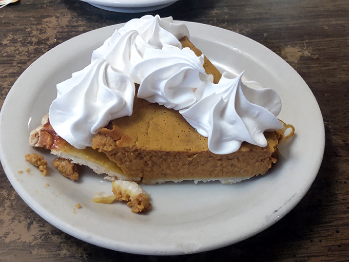 Behold the real star – homemade pie that makes grown adults weep tears of joy.