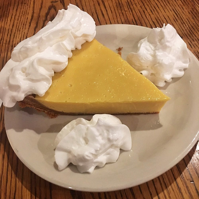 Key lime pie that strikes that perfect balance between tart and sweet—like Florida sunshine in dessert form, with clouds of whipped cream for good measure.