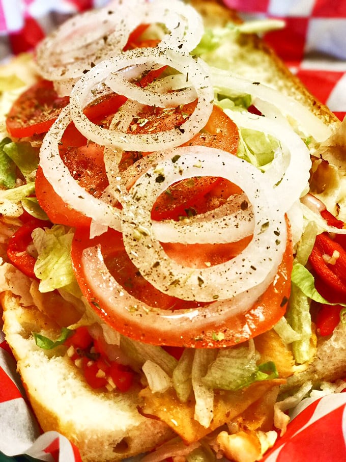 Layers of flavor stacked between bread that's both soft and sturdy. This sandwich doesn't just feed you—it hugs your soul.