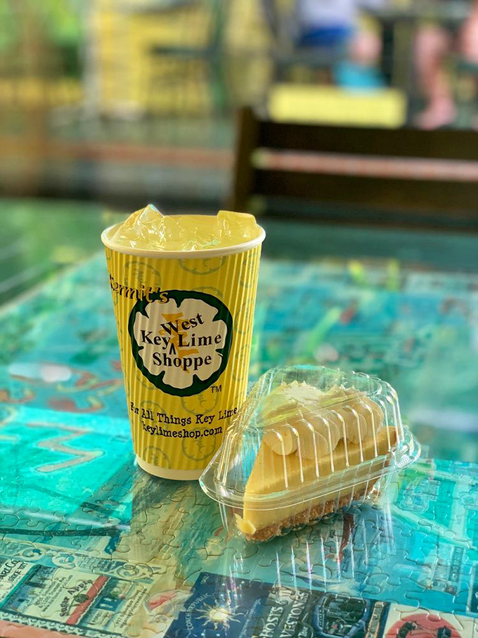 The perfect Key West power couple: tangy key lime pie and refreshing lemonade. Together they're plotting a delicious takeover of your taste buds.