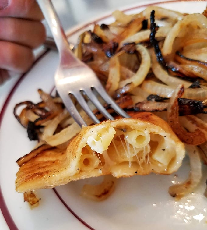 Behold the mac and cheese pierogi—proof that culinary innovation is alive and well in Wyandotte. Carbs wrapped in carbs? Yes, please!