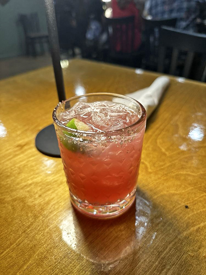A margarita that's the color of an Arizona sunset—tart, refreshing, and guaranteed to make the day's hiking adventures seem even better in retrospect.
