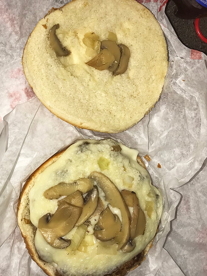 The mushroom cheeseburger proves that sometimes fungi and dairy are all you need for a moment of pure bliss.