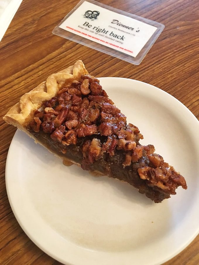 Pecan pie that strikes the perfect balance between gooey and crunchy—like autumn in Pennsylvania decided to become dessert.