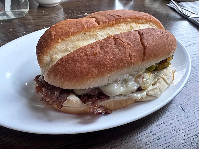 A Philly cheesesteak that would make a Pennsylvanian nod in approval – melty, meaty, and mysteriously disappearing faster than you expected.