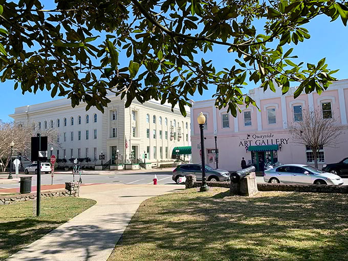 Downtown Pensacola's historic buildings frame the streets like a living museum where you can actually touch the exhibits—and grab a cocktail inside them.