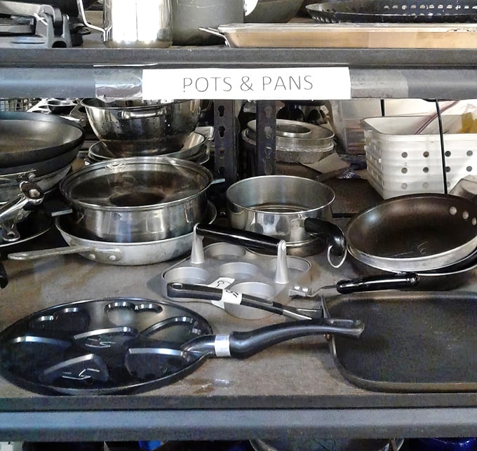 Julia Child would approve of this cookware collection. One person's retired sauté pan becomes another's ticket to culinary adventures.