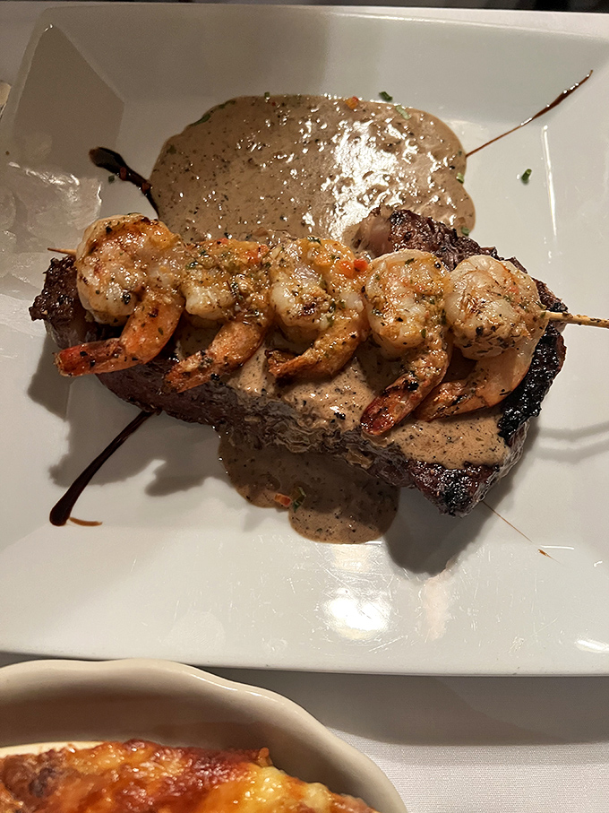 Surf meets turf in perfect harmony – like Sinatra and Martin sharing the stage, these flavors know exactly when to shine and when to complement.