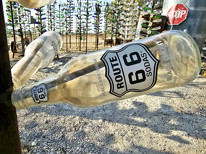 Route 66 in liquid form! These commemorative bottles celebrate America's most famous highway, preserving road trip nostalgia in glass.